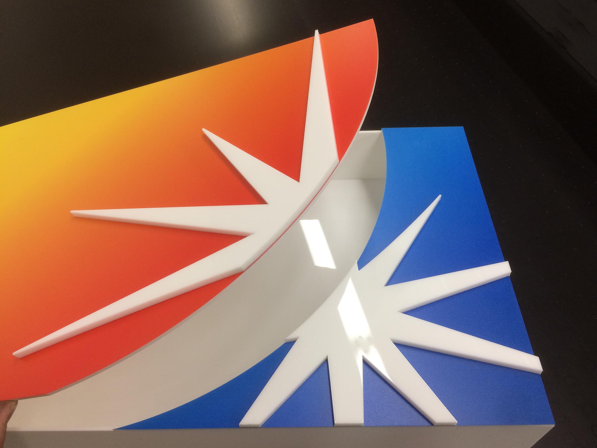 Direct Print Laser Cut Acrylic Box with Gorgeous Gradient Fills