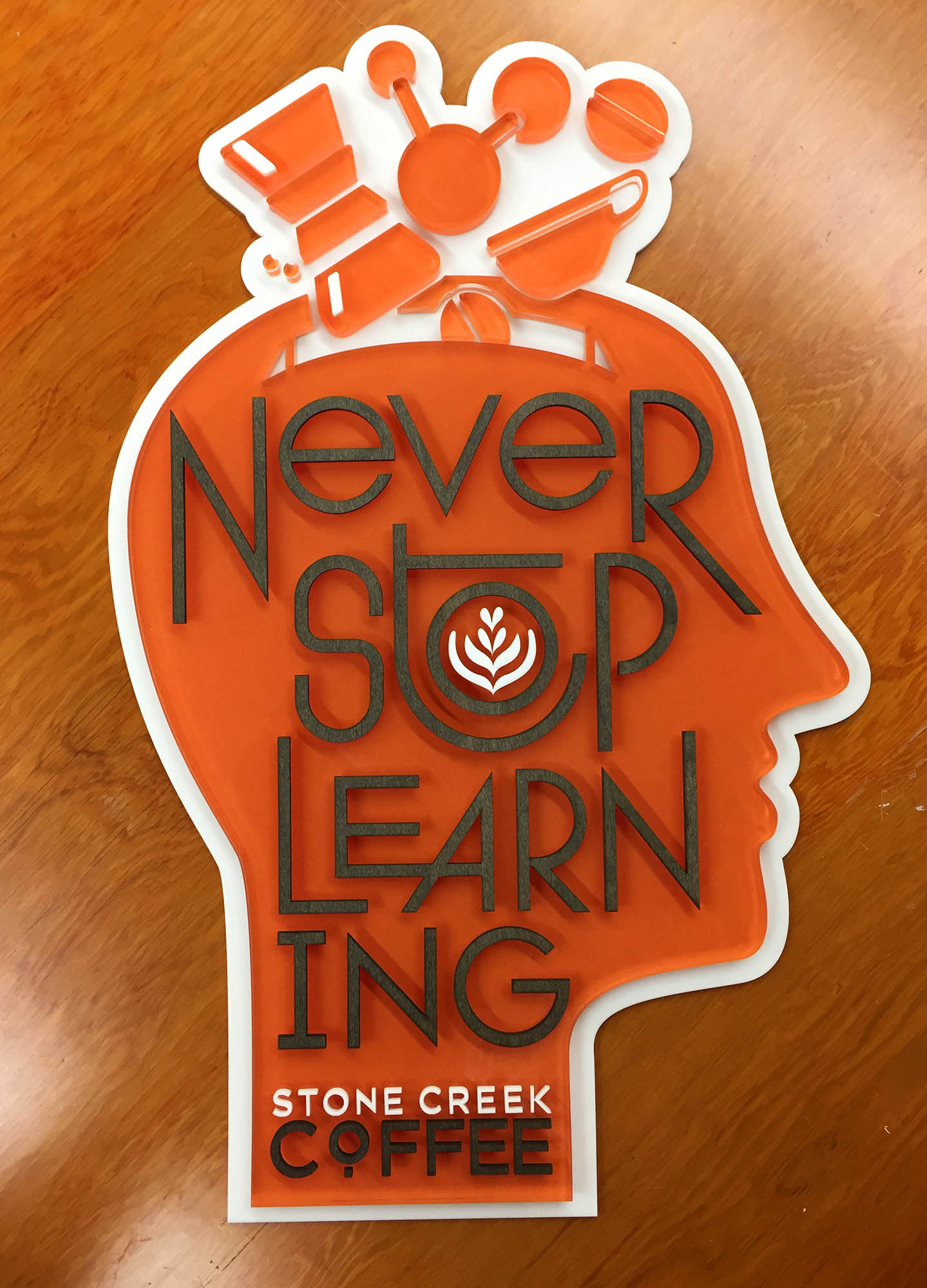 Acrylic Wood Sign for a Modern Meets Rustic Look